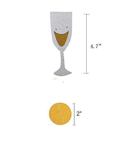 Ucity Gold Glitter Cheers to 50 Years Banner for 50th Birthday Wedding Anniversary Party Decoration (50th)