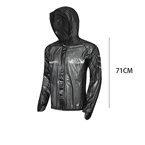 SETEXI Raincoats, Cycling Raincoat Waterproof and Windproof Raincoat Reflective Mountain Road Bike Cycling Jacket Pants Set