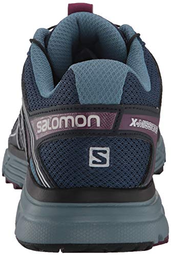 Salomon Women's X-Mission 3 Trail Running Shoes, Sargasso Sea/Bluestone/Dark Purple, 5