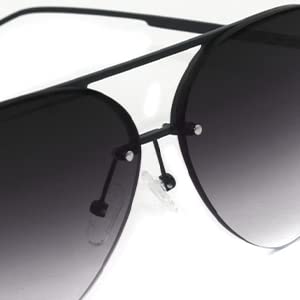 TOPFOXX - Megan 2 - Black Aviator Sunglasses for Women - Total UV400 Protection - Classic Pilot Sunglasses (Brown, Narrow)