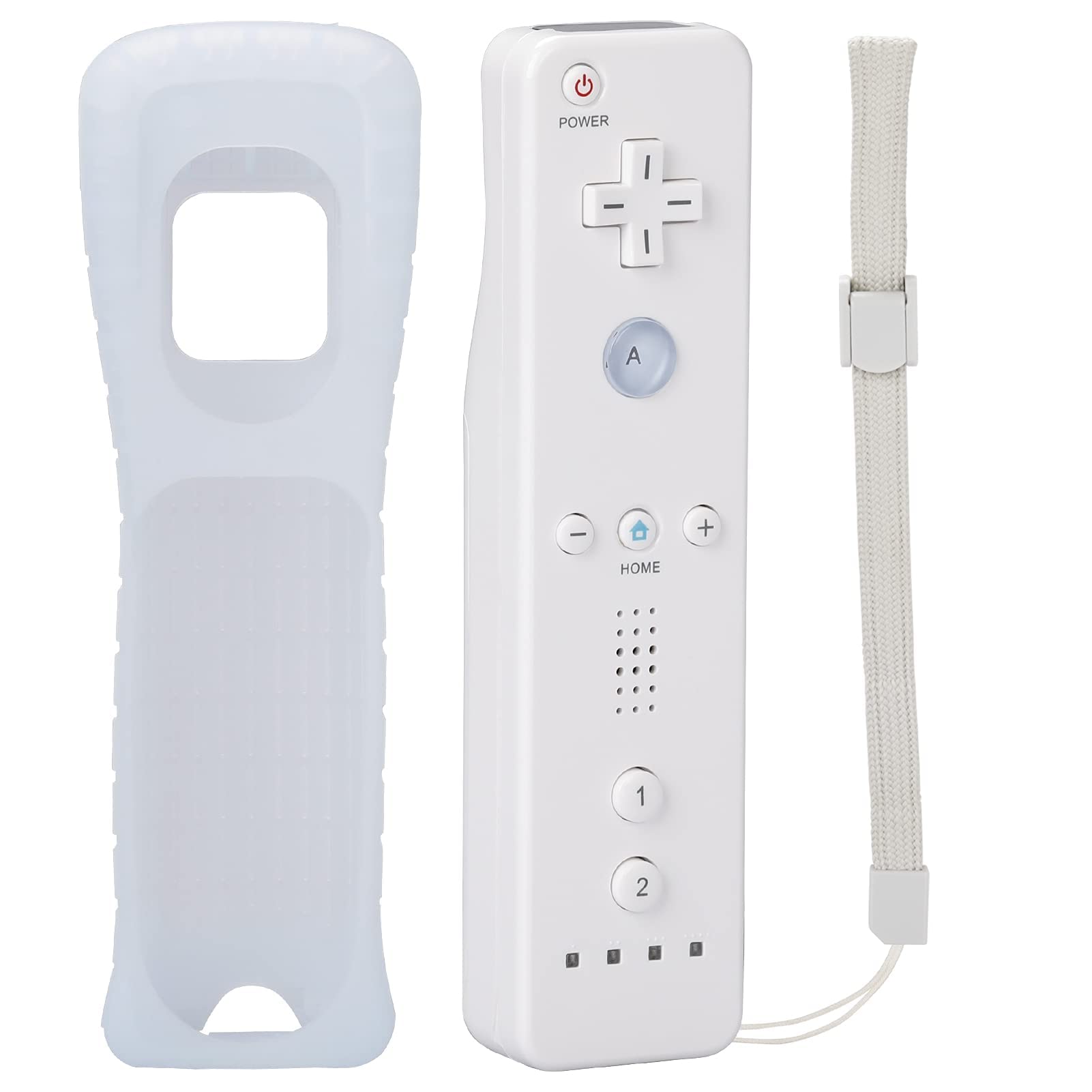 YCCTEAM Remote Controller for Wii, Wireless Remote Controller Compatible with Wii/Wii U, Wii Remote Control Replacement Remote Game Controller with Silicone Case and Wrist Strap (Upgraded)