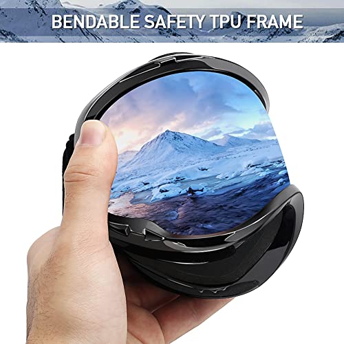 WSSBK Ski Goggles Protection Anti-Fog Snow Goggles for Men Women Youth (Color : A, Size : One Size)