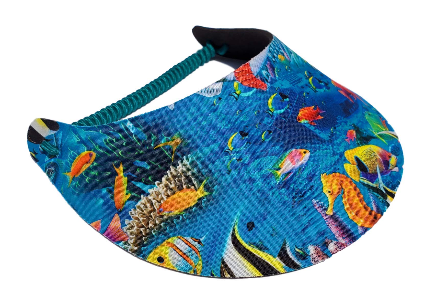 The Incredible Sunvisor Available in Beautiful Patterns Perfect for Summer! Made in The USA! (Oceans 11)