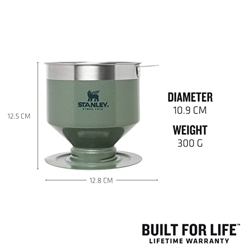 Stanley Perfect Brew Pour Over - Makes 1-6 Cups - Reusable Filter - No Disposable Paper Filters Needed - Compatible with Stanley Bottles - BPA-Free - Easy-clean Stainless Steel & Detachable Filter
