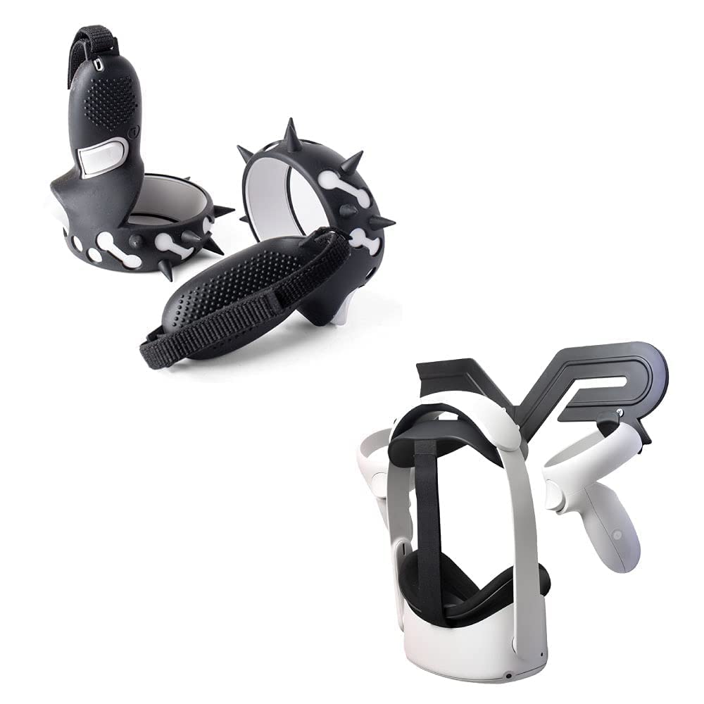 Touch Controller Grip Cover, Wall Mount Storage Stand Hook Compatible for Quest 2