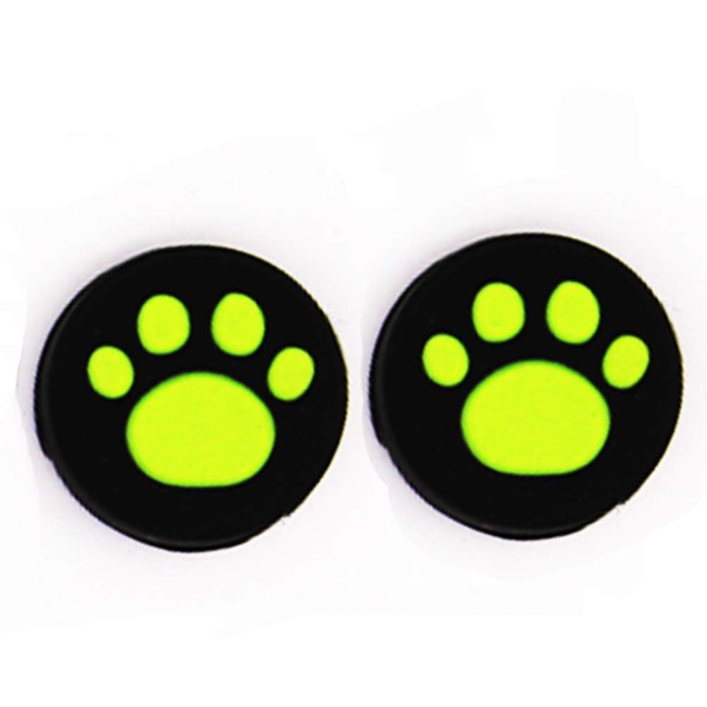 Silicone Thumb Stick Grips Cap Cover Joystick Thumbsticks Caps for PS4 Xbox ONE Xbox 360 PS3 PS2 Cat Dog Paw (C)