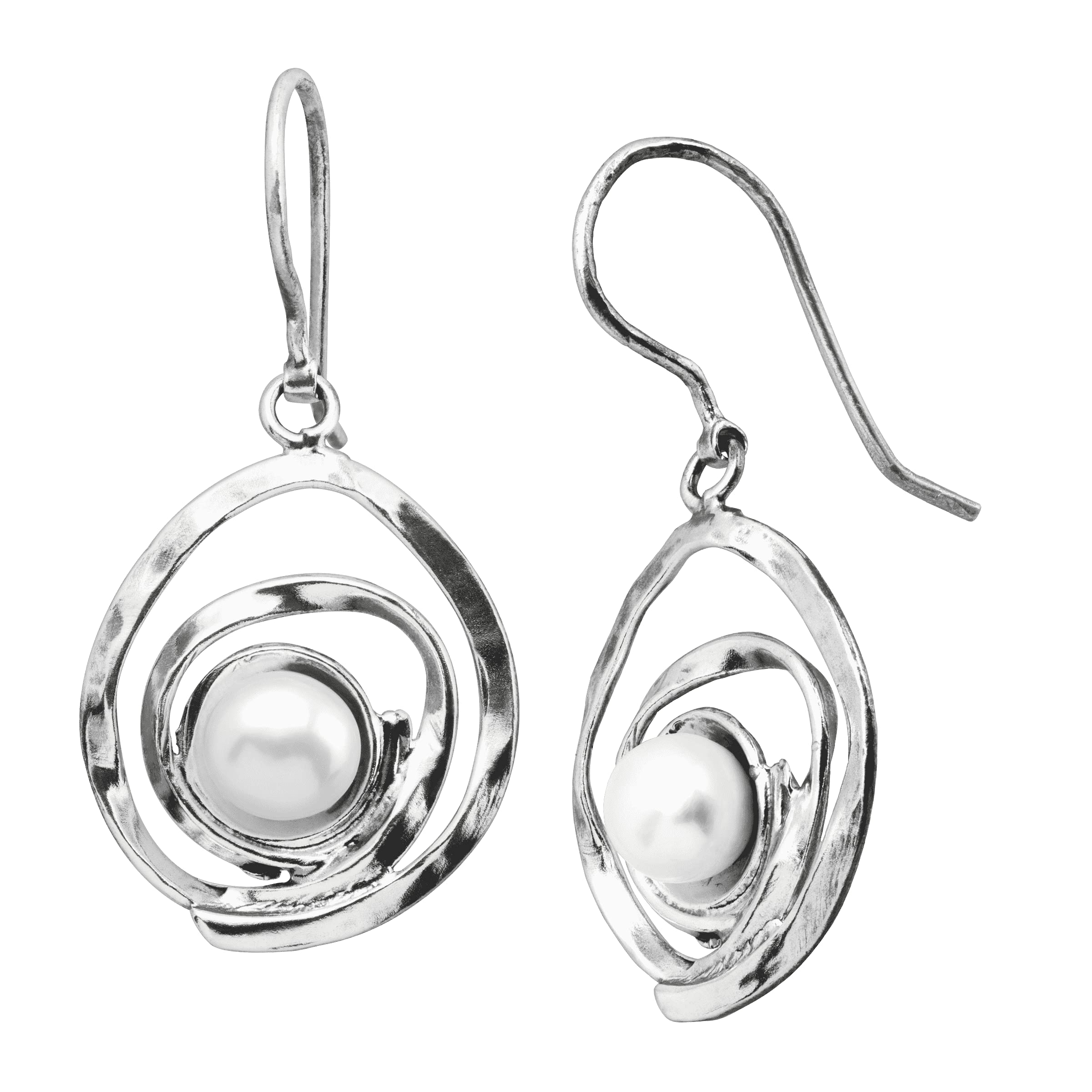 Silpada 'Clean Sweep' 7 mm Freshwater Cultured Pearl Drop Earrings in Sterling Silver
