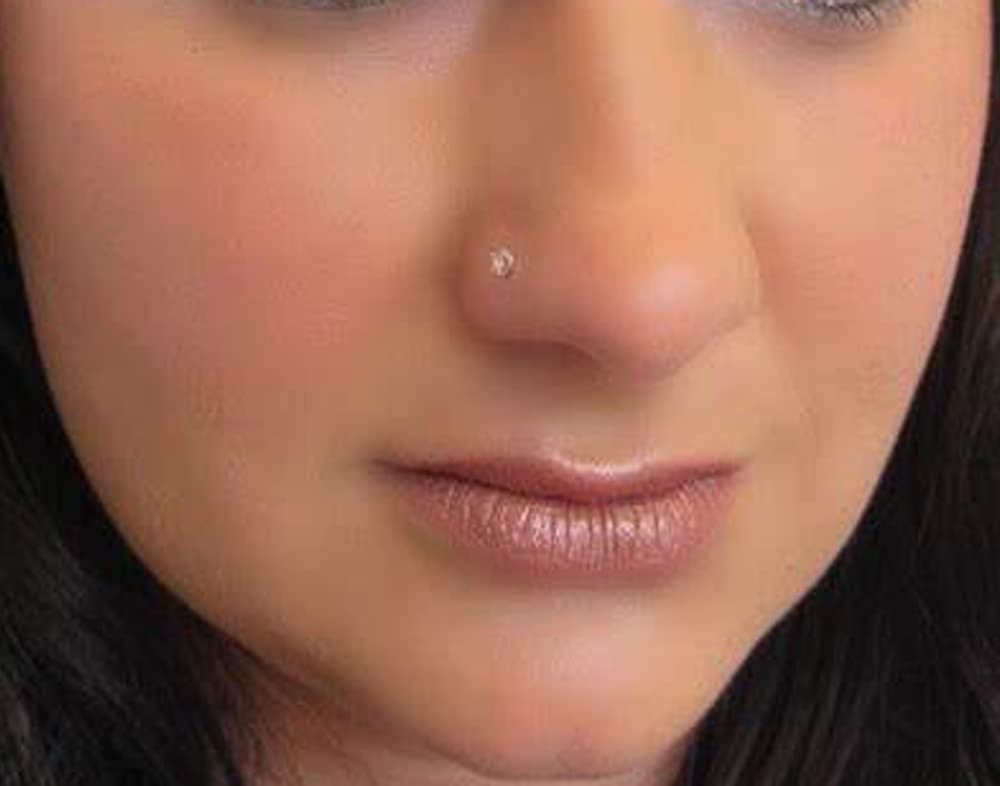 Vitaltyextracts Clear Nose Ring Retainer Bioflex Nose Rings Studs L Shaped Corkscrew Nose Studs Nose Piercing Jewelry Kit For Women