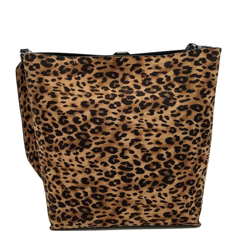 Segater® Women Leopard Print Bag Reversible Leather Tote Bag Oversized Top Handle Large Shoulder Handbag Purse 2 Pcs Red