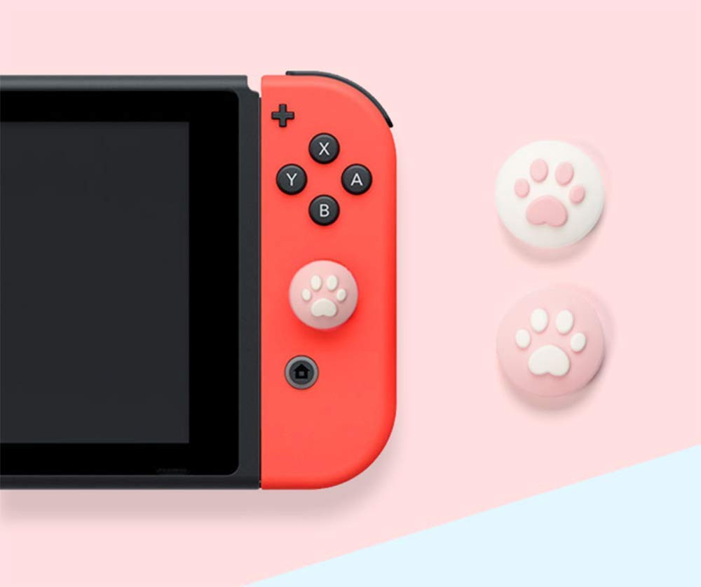 Thumb Grips Caps 4 PCS for Nintendo/PlayStation/Xbox,Joycon Grip Caps Analog Stick Button Cover