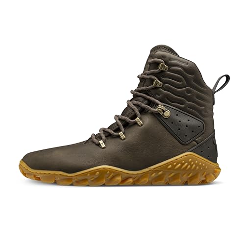 Vivobarefoot Tracker Forest ESC, Mens Leather And Wool Hiking Trainers With Barefoot Sole