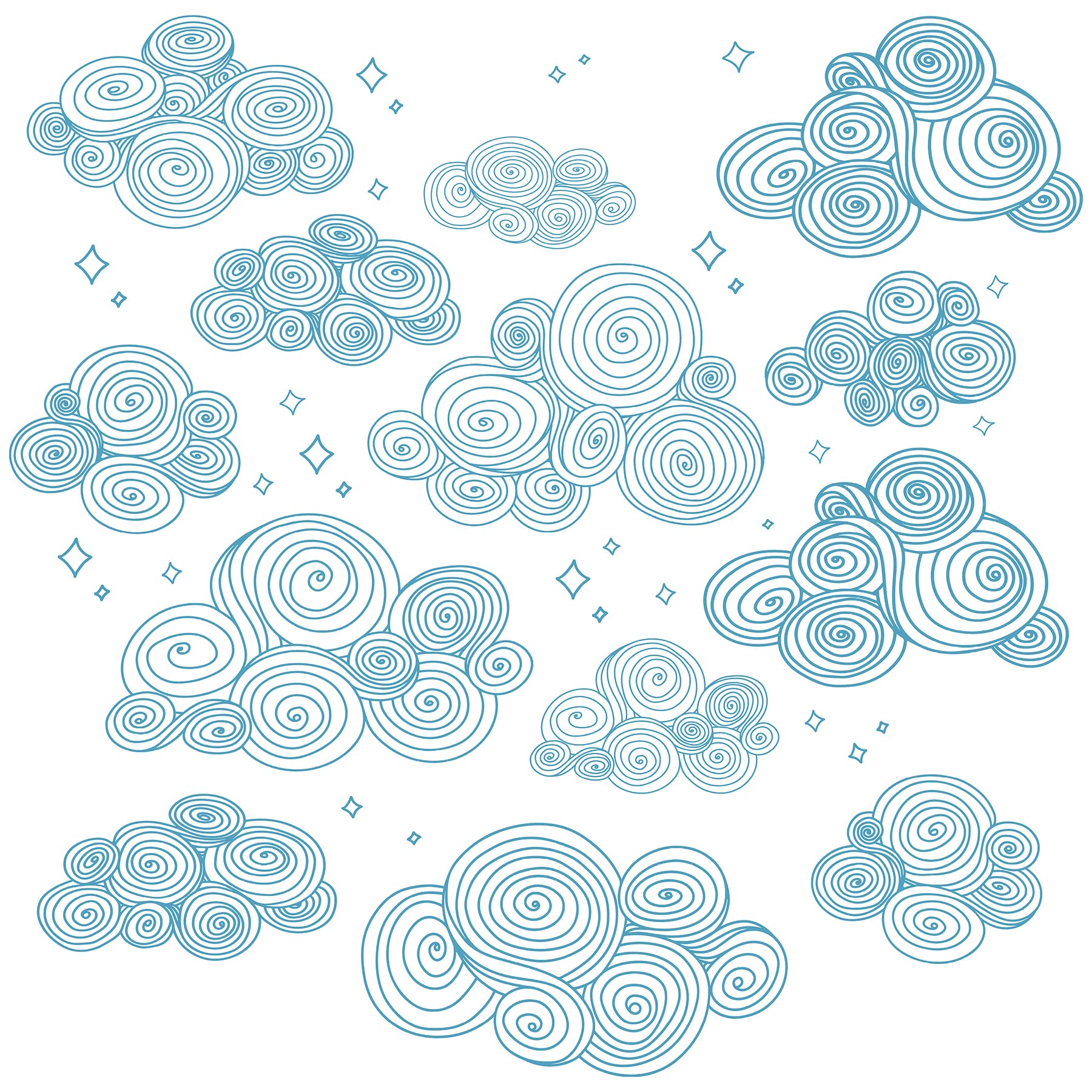 Wall Pops DWPK4487 Wall Art Kits, Blue