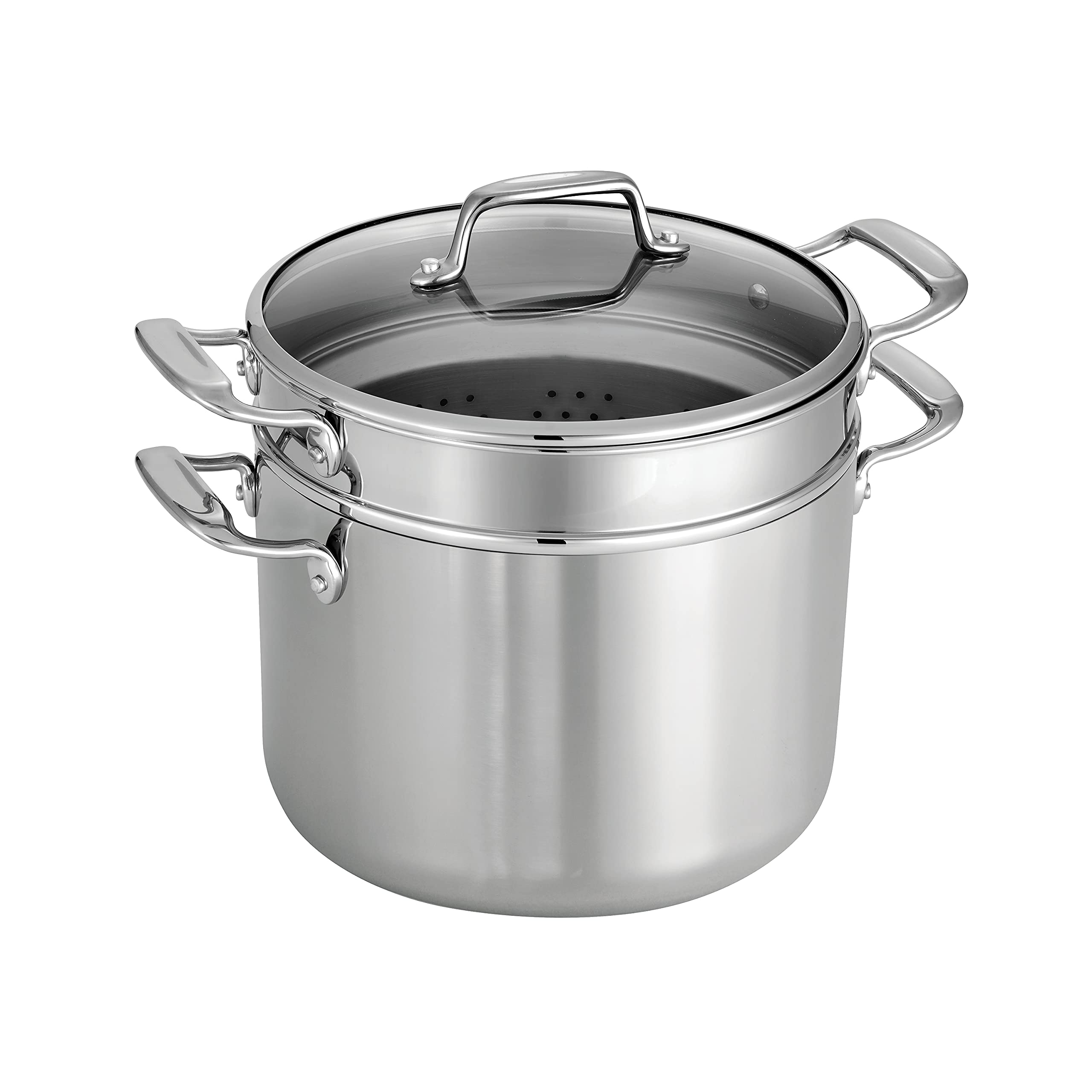 Tramontina Multi-Cooker Tri-Ply Clad 8 Qt 3-Piece, 80116/039DS