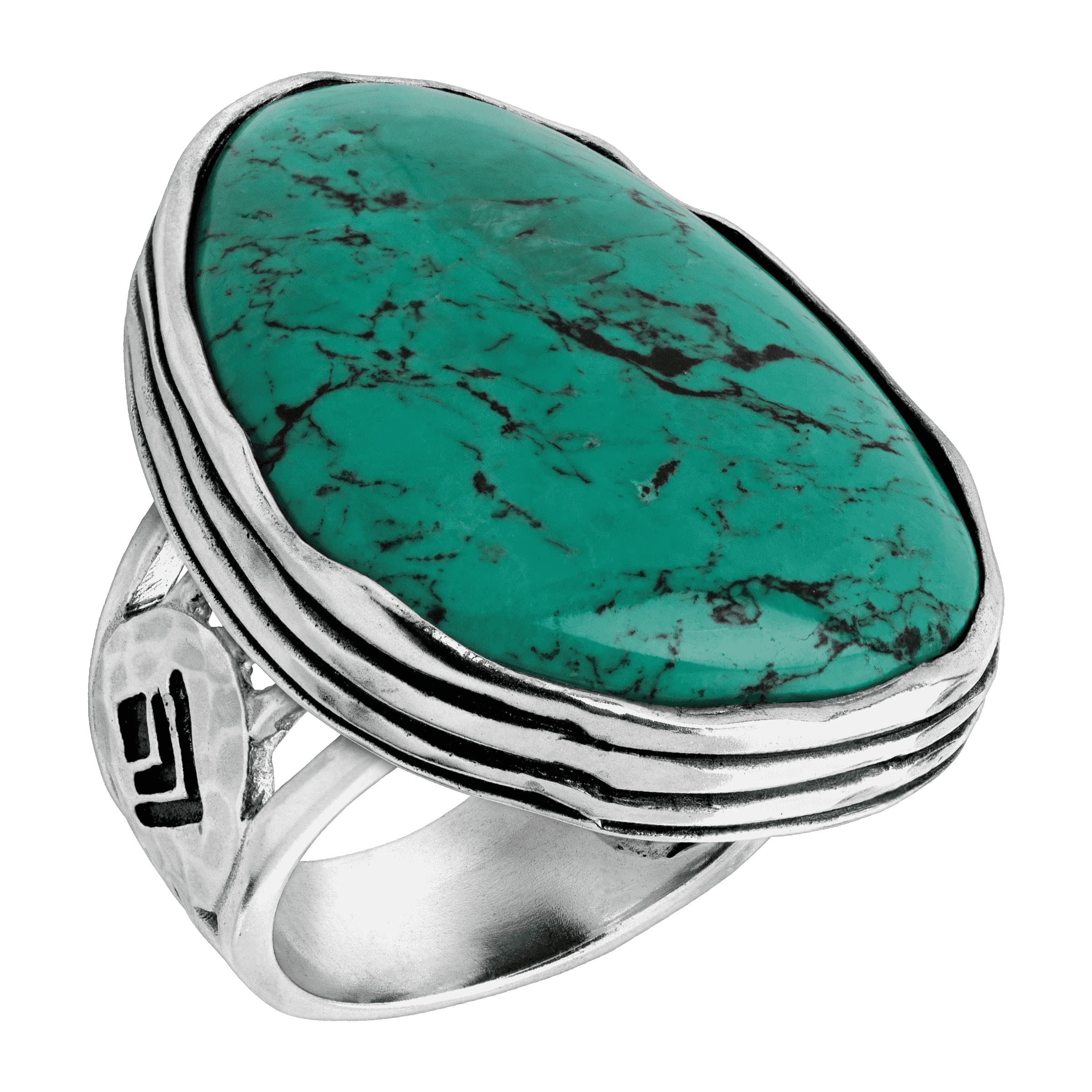 Silpada 'Tumbled Turquoise' Natural Turquoise Ring in Sterling Silver, Size 10