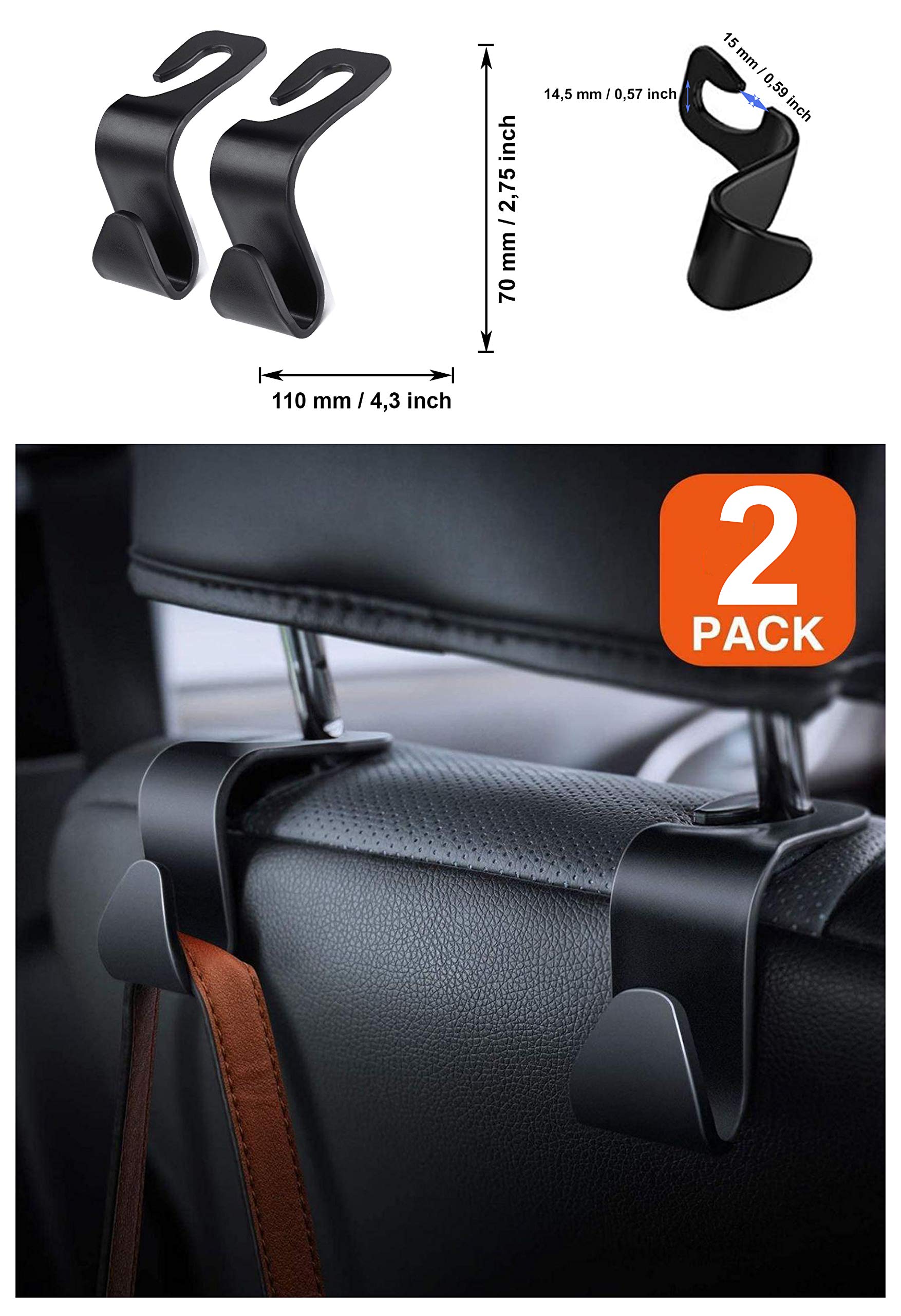 Stanimax Baby Car Backseat Mirror for Infant – Rear Monitoring – Wider and Larger Viewing Area – Secure Mounting Clamp – Shatterproof PMMA Material – Safe & Durable – Includes Car Organizing Hooks