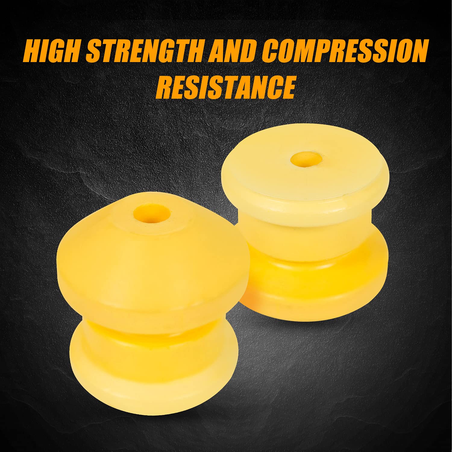 Wztepeng 15295277 2Pcs Control Arm Bumpers and Control Rear Axle Bumpers Compatible With Hummer H3 H3T 2006 2007 2008 2009 2010 Replace 15783030