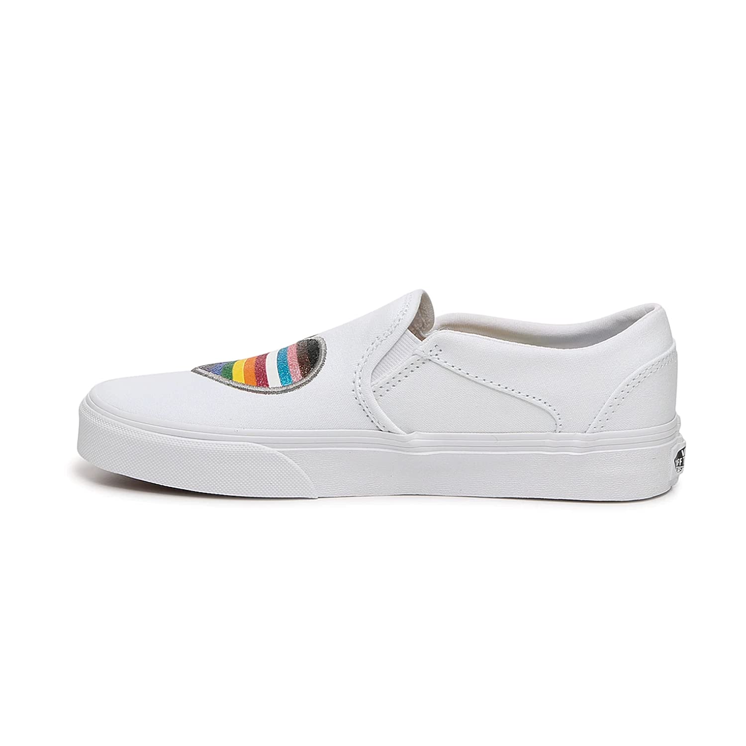 Vans Unisex Asher Pride Slip On Sneaker 7.5