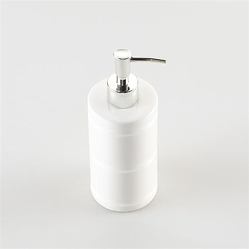 Soap Dispenser Bamboo Shape Soap Dispenser for Bathroom Kitchen Office White Soap Pump Ceramic Soap Bottle for Lotion Dish Soap Shampoo (500ml/16.90oz) Soap Pump Bottles