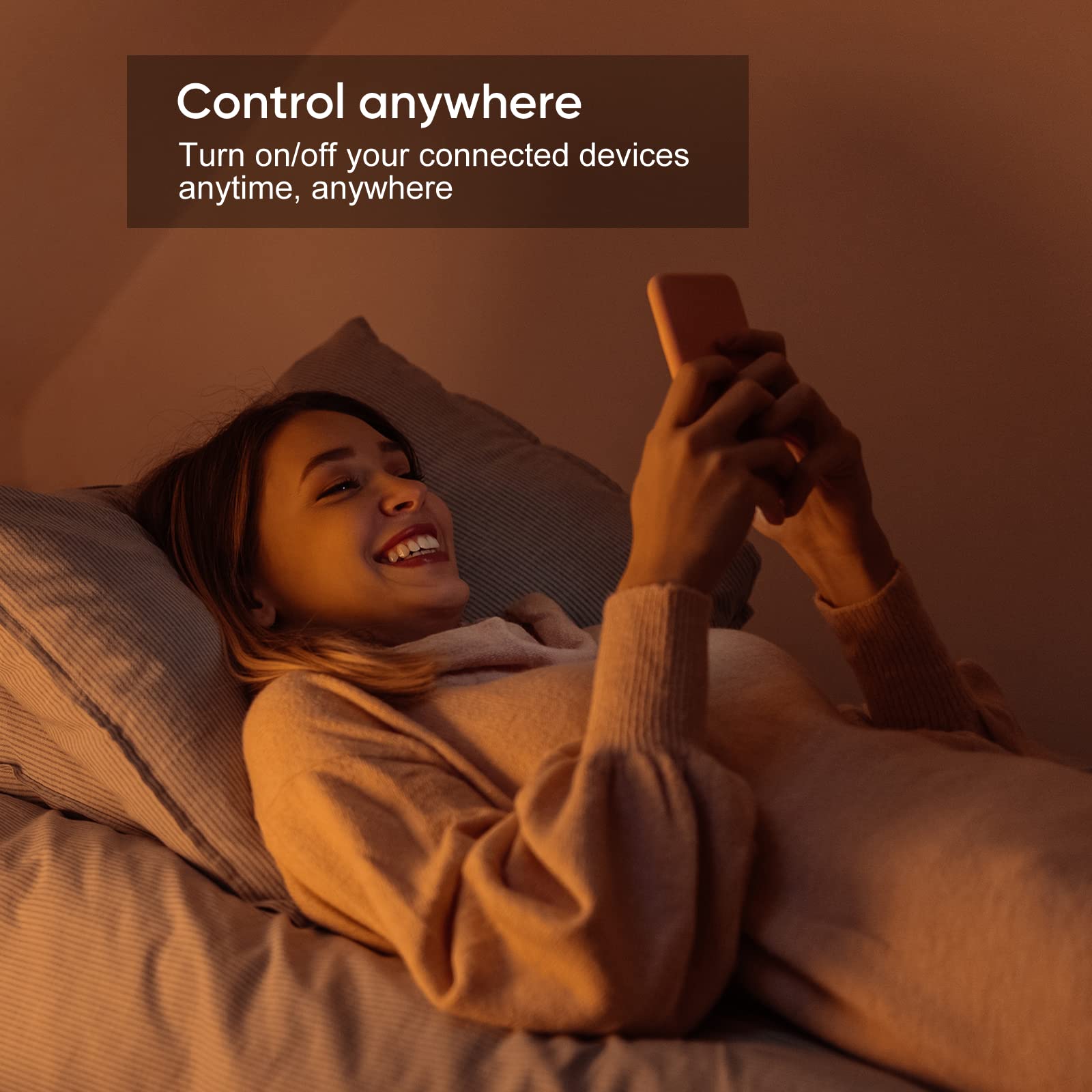 Onvis Smart Plug, Matter Over Thread, Compatible with Apple Home, Alexa & Google Home, ETL Certified, App and Voice Control, Grouping and Sharing,15A/1800W Max (4)