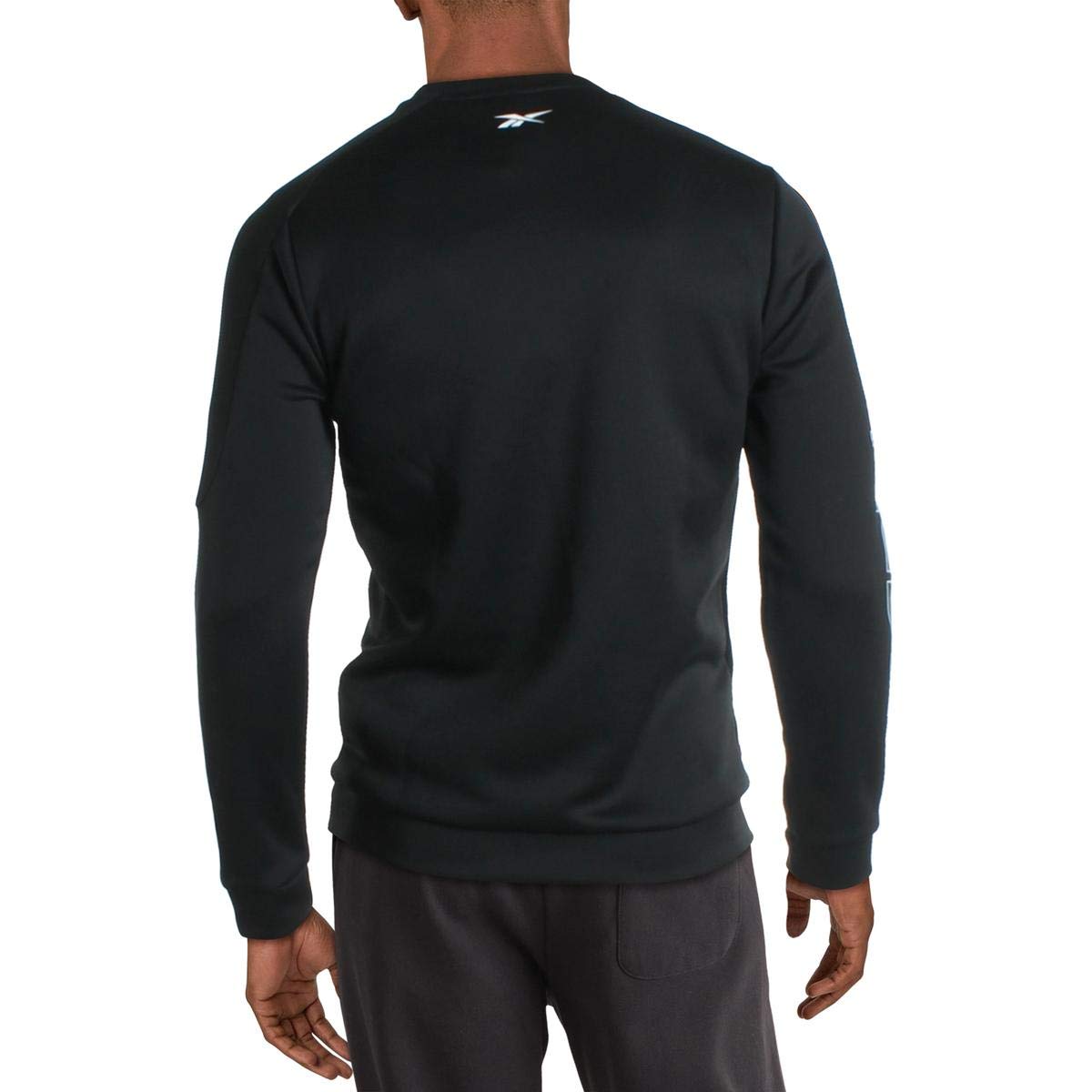 Reebok Men's Meet You There Crewneck, Black, Small