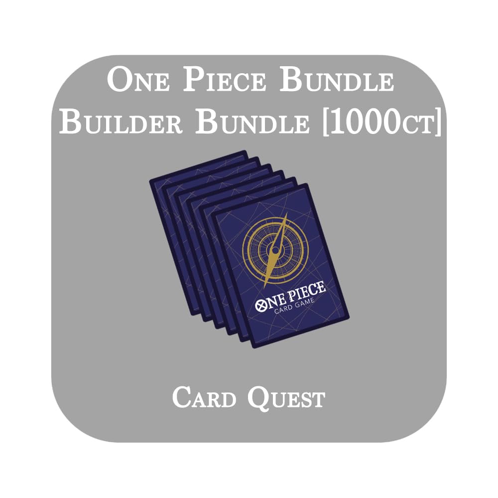 One Piece Card Game TCG - Builder Bundle Lot Pack [1000 Random Cards]