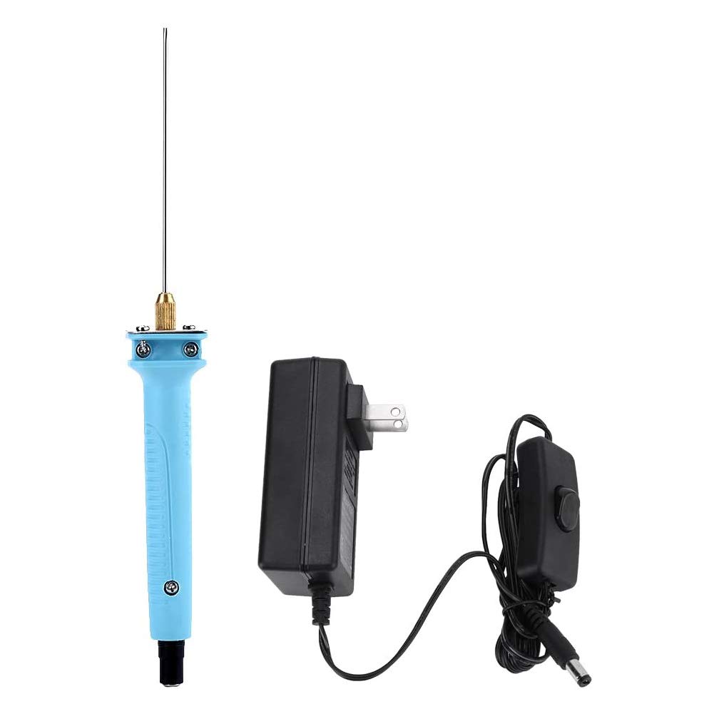 Thincol Foam Cutter Pen,10cm Hot Wire Styrofoam Cutter,15W Bendable Needle Electric Foam Carving Knife for Craft Doll Model DIY,with 110cm Cable (UK Plug)