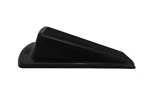 Shepherd Hardware 8934E 8934 Heavy Duty Rubber, Black, 2 Pack Door Wedge, 2-Pack