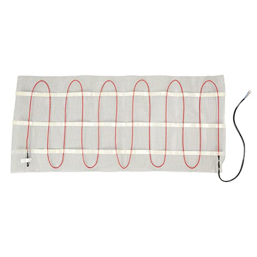 Raguso Electric Floor Heater Mat, Self Adhesive Mesh Easy to Install Multifunctional 240W Insulating PEP PVC Protective Sleeve Floor Heating Pad for Wood Floors(#1)