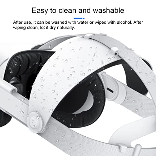 VR Headband Elite Strap for Oculus Quest 2 Adjustable Head Strap for Oculus Quest 2, Enhanced Support and Reduce Head Pressure in VR, Comfortable Protective Strap for Oculus Quest 2, White, L003khy