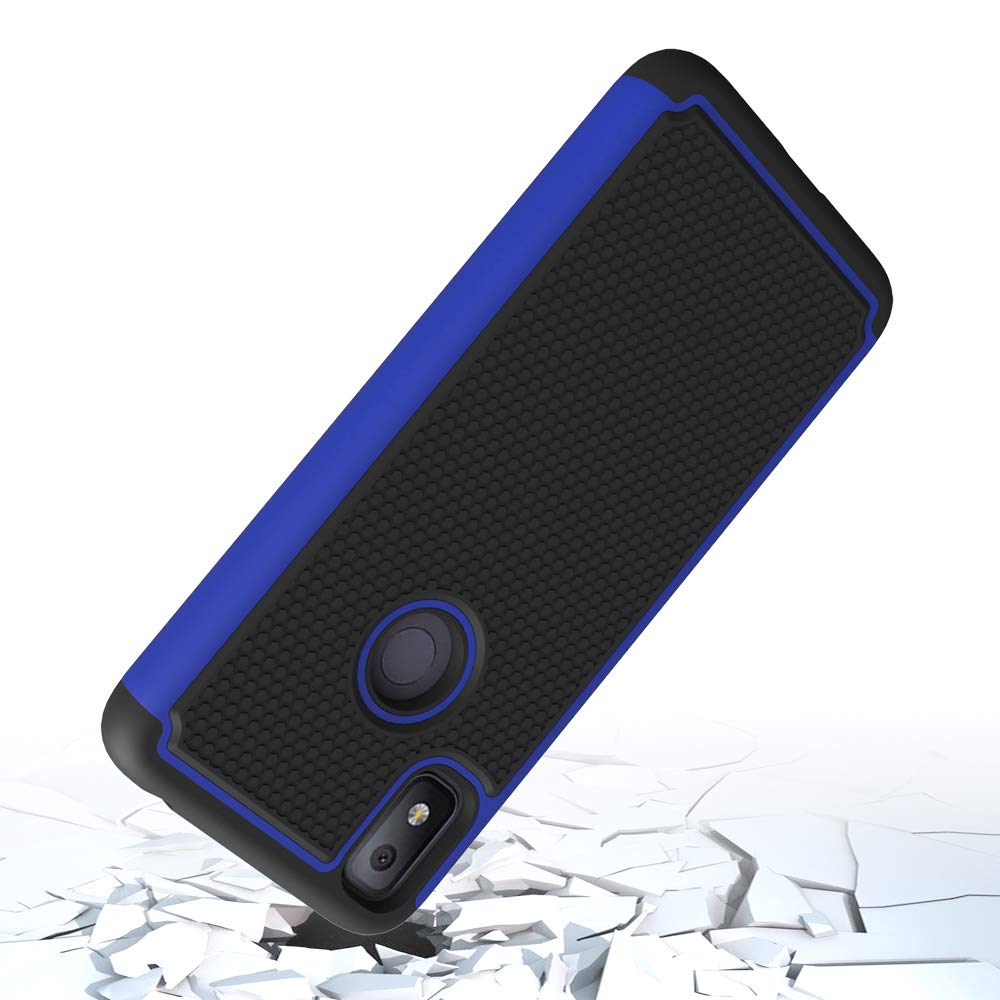 T-Mobile Revvl 4 Case, TCL Revvl 4 case with HD Screen Protector,Giner Dual Layer Heavy-Duty Military-Grade Armor Defender Protective Phone Case Cover for T-Mobile Revvl 4 (Blue Armor)