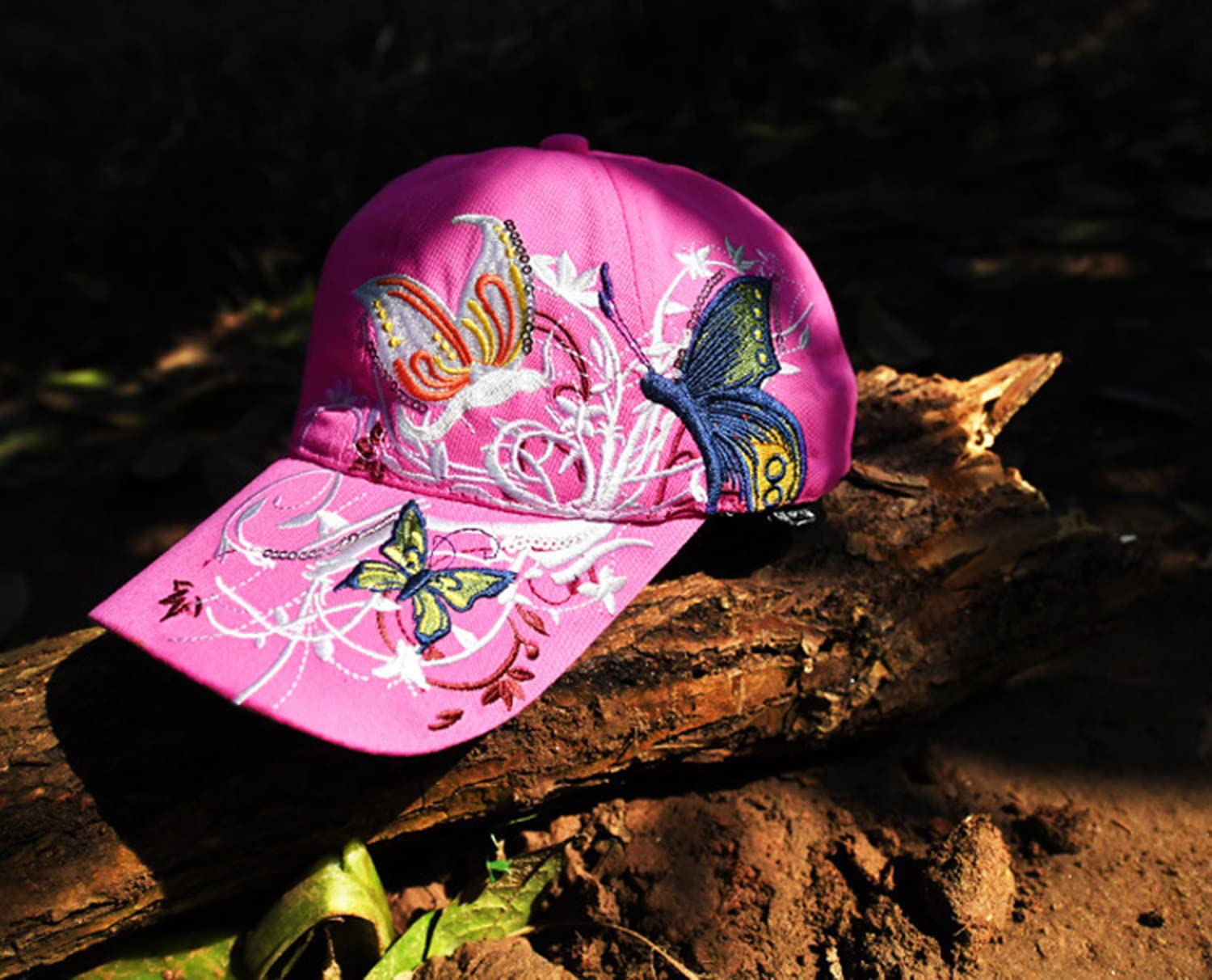 Trucker Hats California H Womens Hat Trendy Creativity Flowers Butterfly Sequins Embroidered Baseball Cap Pink