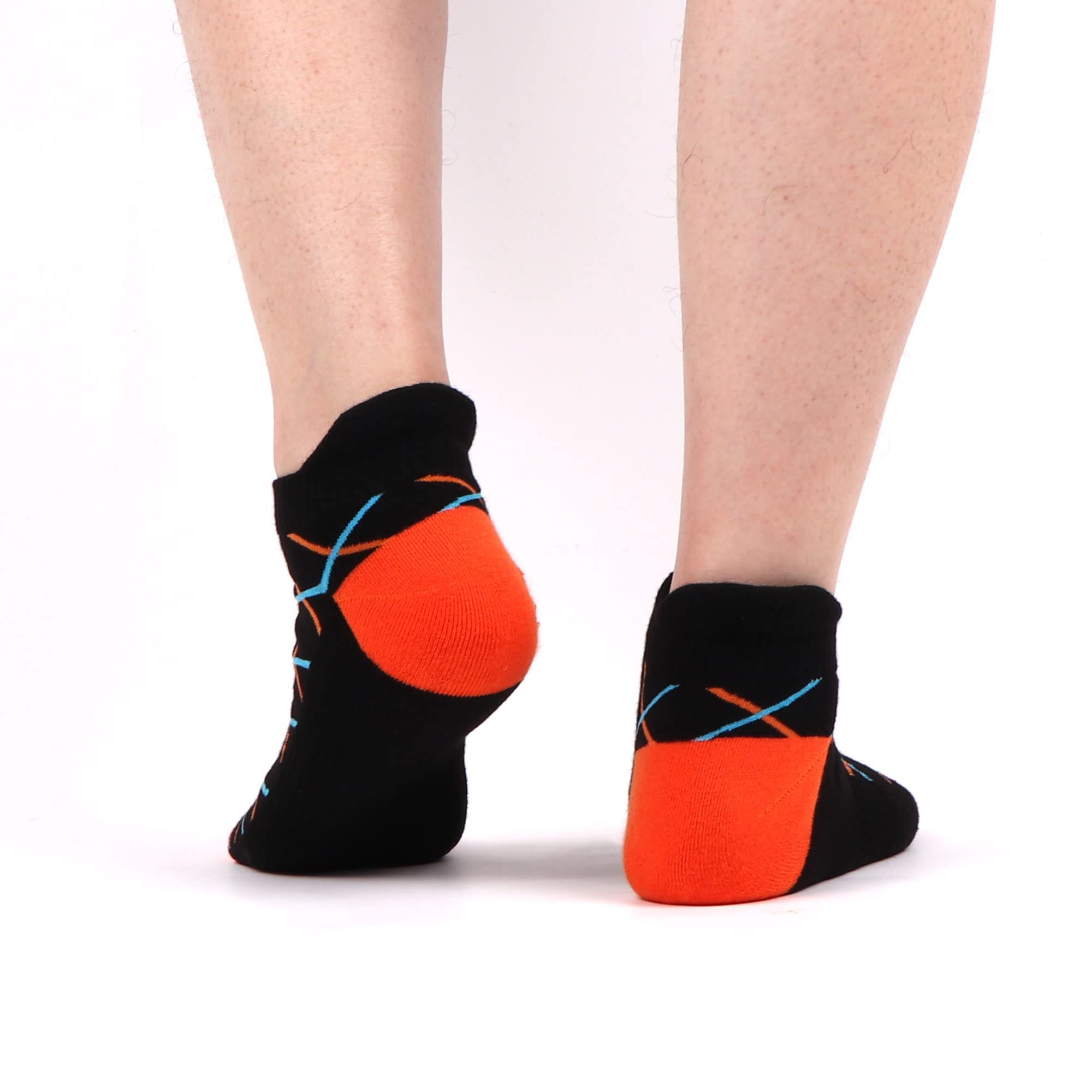 WeciBor Men's Performance Cushioned Athletic Running Low Cut Ankle Sport Socks