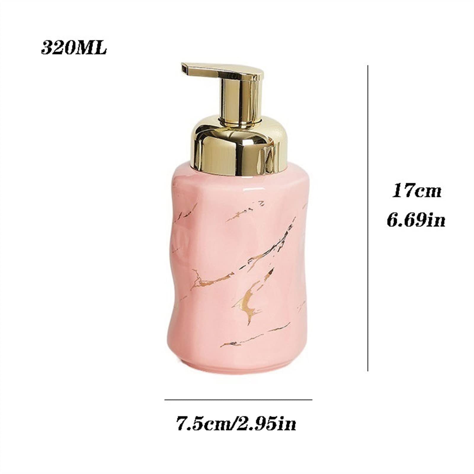 Soap Dispenser 320ML Foam Press Bottle Bathroom Shampoo Separate Bottle Facial Mousse Foaming Bottle Soap Bottle (Color : Gray)
