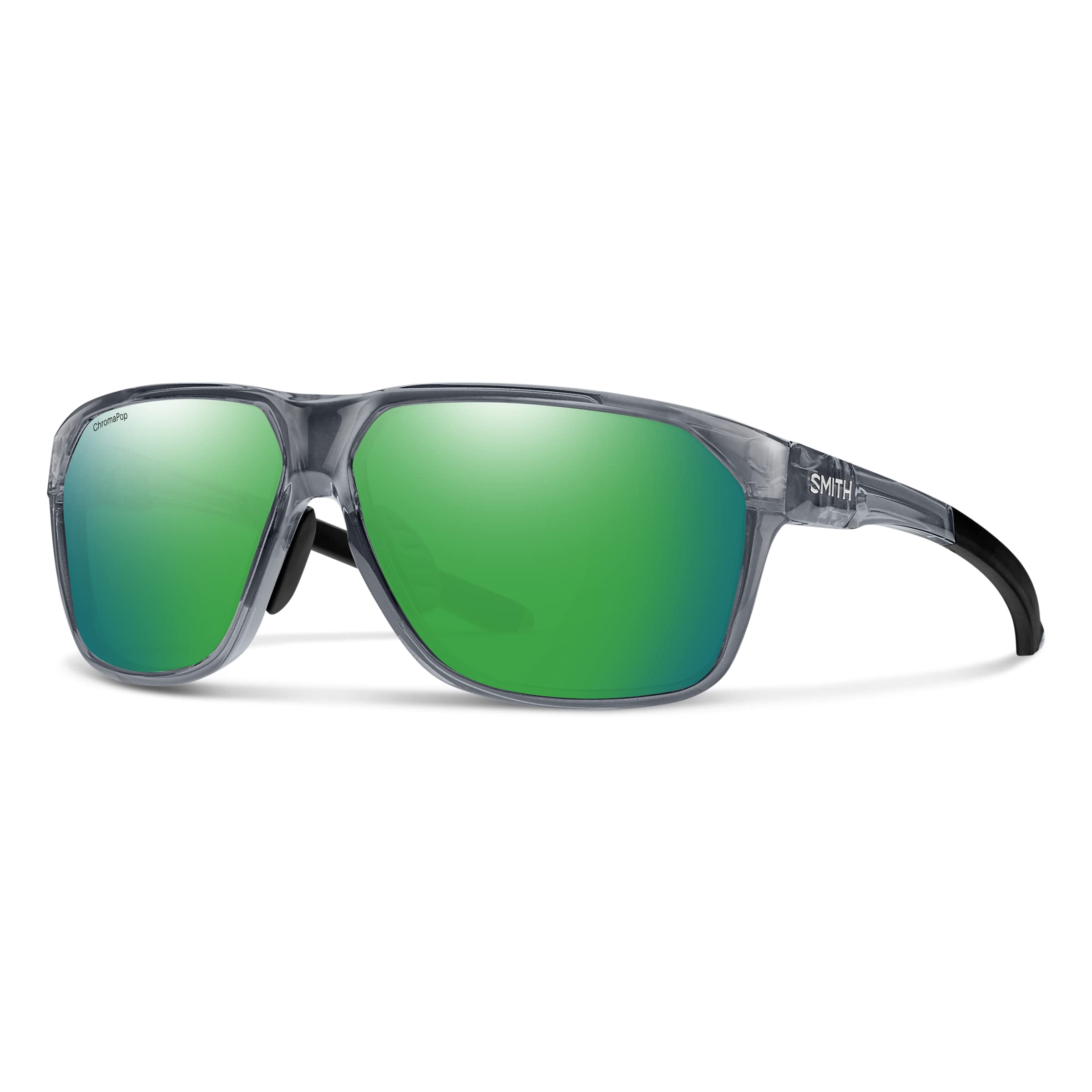 SMITH Leadout Sport & Performance Sunglasses - Cement Crystal | Chromapop Green Mirror