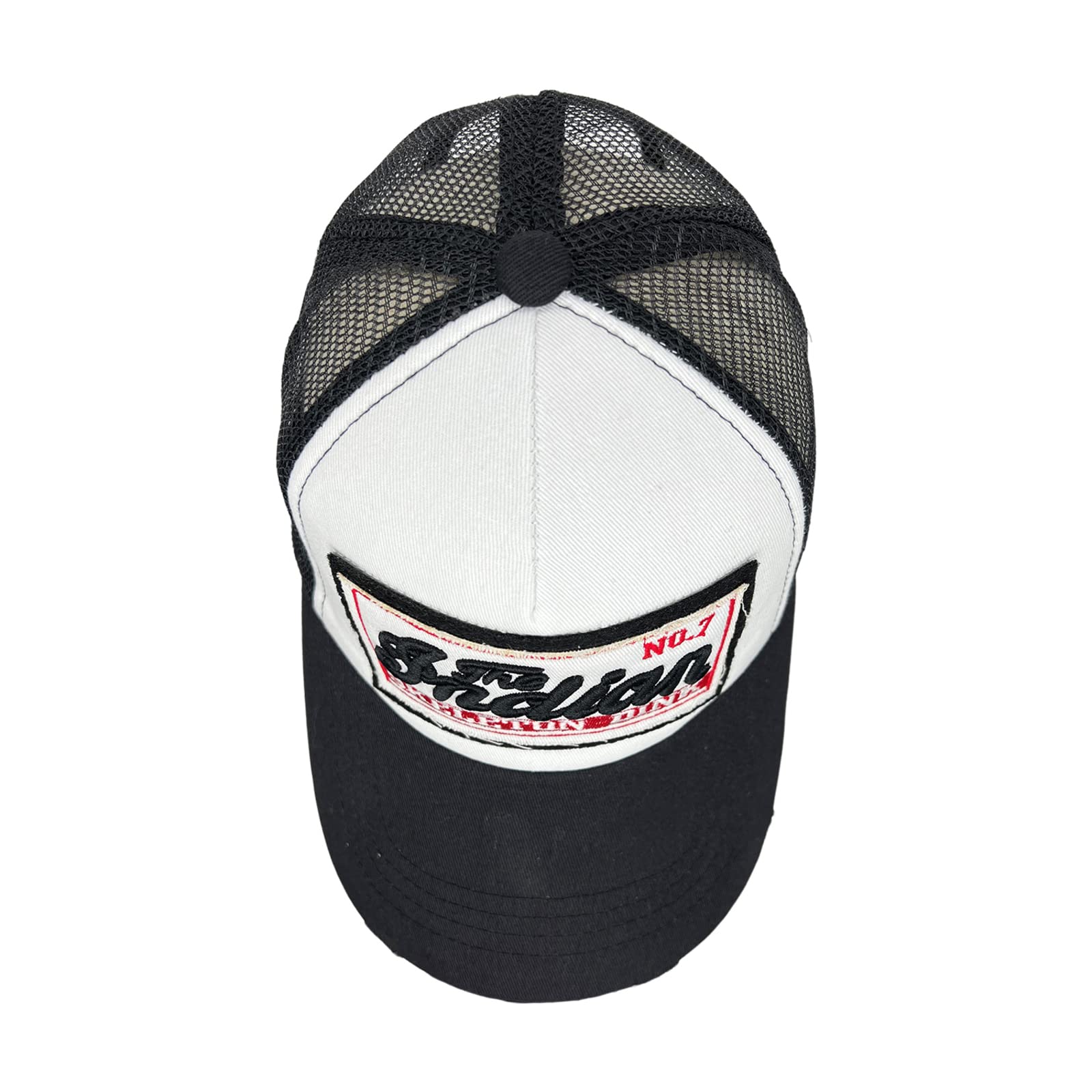 The Indian Skeleton Dink Cotton Baseball Mesh Cap, Distressed Vintage Dad Hat Adjustable Snapback Trucker Hats for Men Women Black