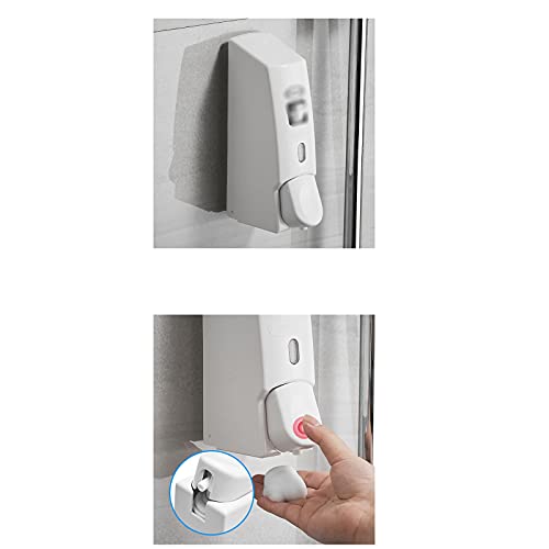 Soap Dispenser Bathroom Wall-Mounted Foam Soap Dispenser Small and Large-Capacity Plastic Dispenser Can Replenish Liquid White 600ml / 21oz Kitchen Soap Dispenser