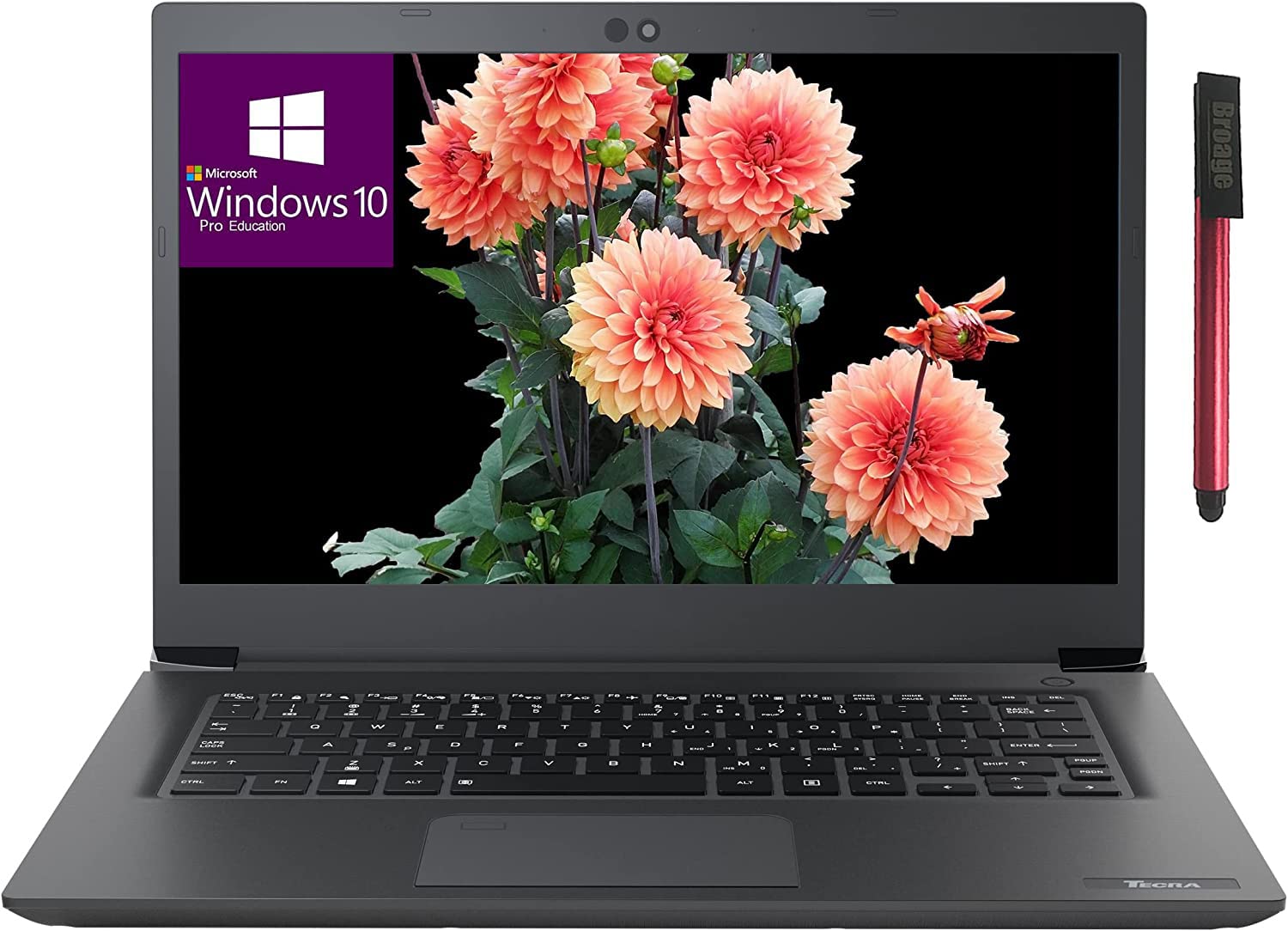Toshiba Tecra A30-G 13.3" FHD Business Laptop Computer, Celeron 5205U Processor @ 1.9GHz, 32GB DDR4 RAM, 2TB PCIe SSD, WiFi 6, Bluetooth, Type-C, Windows 10 Pro Education, 64GB Flash Drive