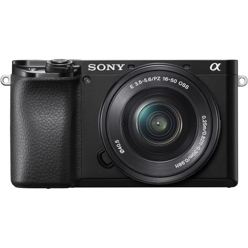 Sony Alpha a6100 Mirrorless Camera with Sony E 16-50mm f/3.5-5.6 OSS Lens 64Gig Momory Cards+Lens+Case+Photo Software(28PC) Bundle