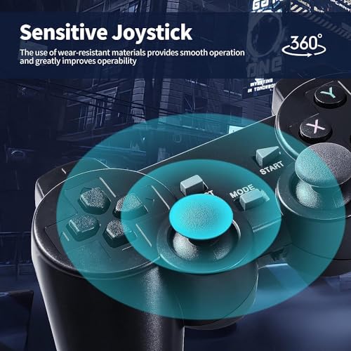 Retro Game Console, Nostalgia Stick Game,Wireless Retro Play Game Stick,Plug and Play Video Game Stick Built in 12000+ Games,4K HDMI Output,9 Classic Emulators,with Dual 2.4G Wireless Controllers 001