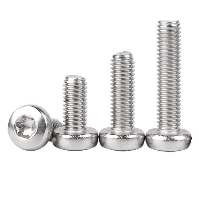 RAKTDA Hexagon Socket Screws 10pcs 304 Stainless Steel hex Socket Screws Round Head Screws pan Head Machine Screws (Size : M5*12)
