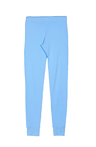 Women Cotton Long Thermal Underwear Comfy Long Pajamas Thermal Underwear Set.(M,Sky Blue)