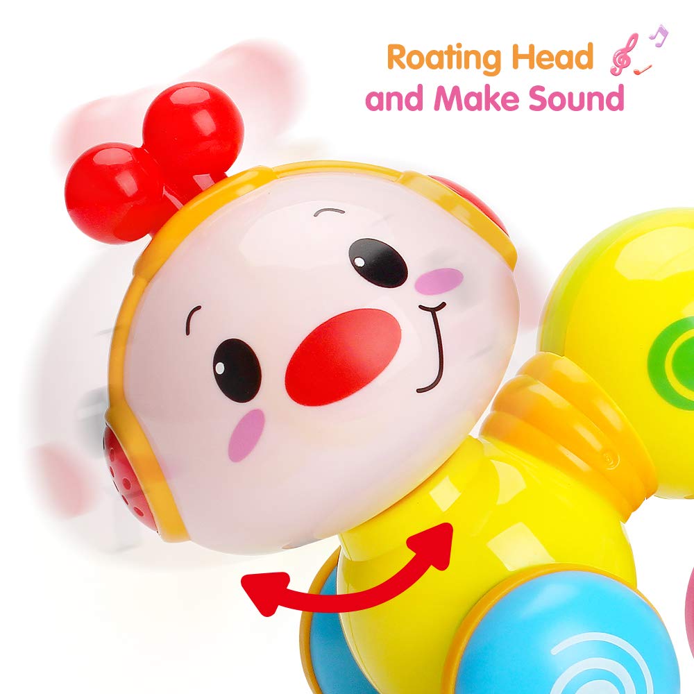 TINOTEEN Baby Musical Toy Toddler Crawling Caterpillar Toy for 1 2 3 Year Old Babies Toddlers