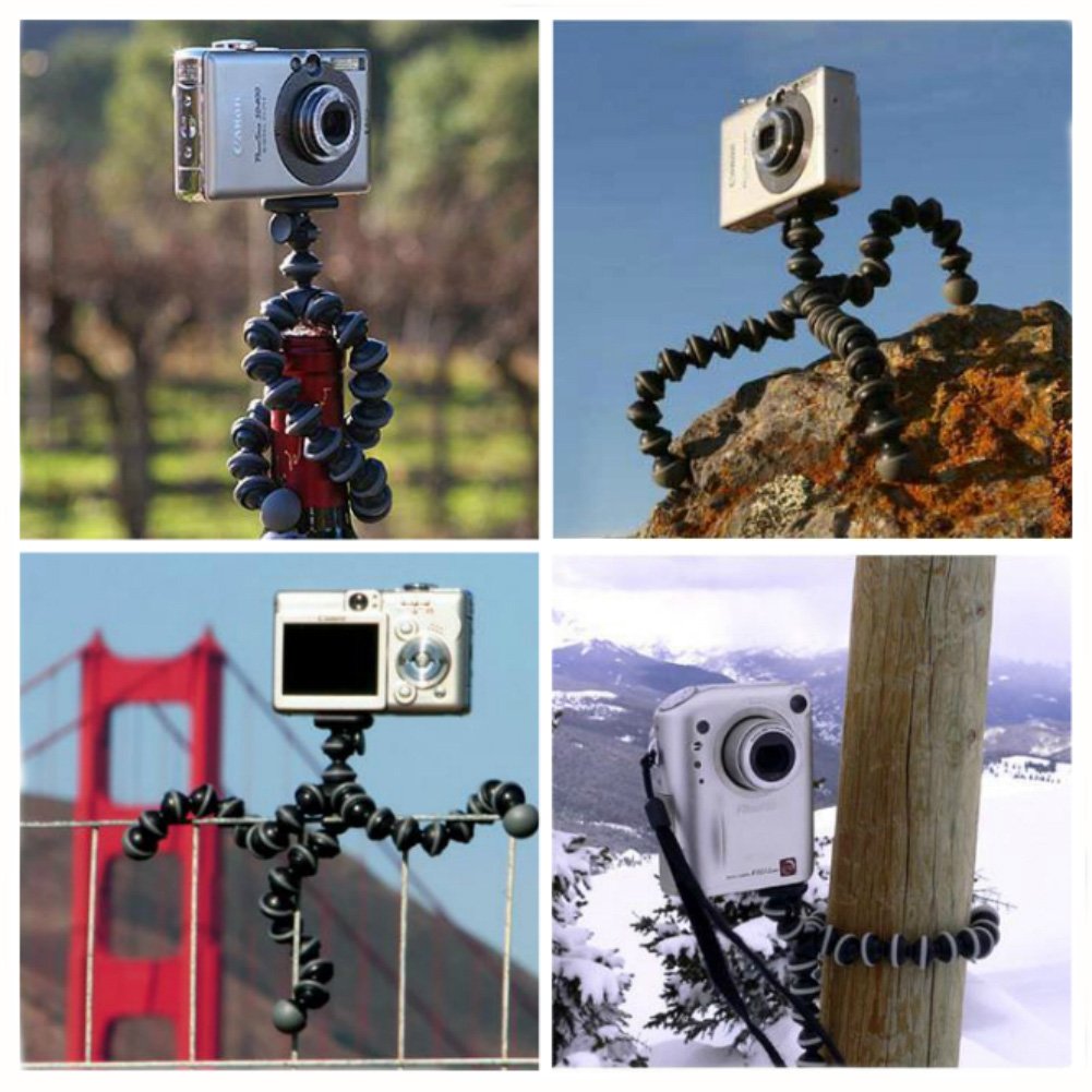 PDXD-SHARE Camera Mini Tripod Stand Flexible Grip Octopus Bubble Pod Monopods for Canon Nikon Sony