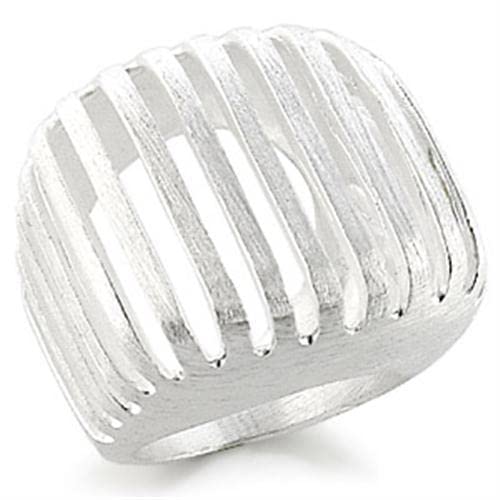 Zawadee 9W176 - Silver Brass Ring with No Stone Size 8