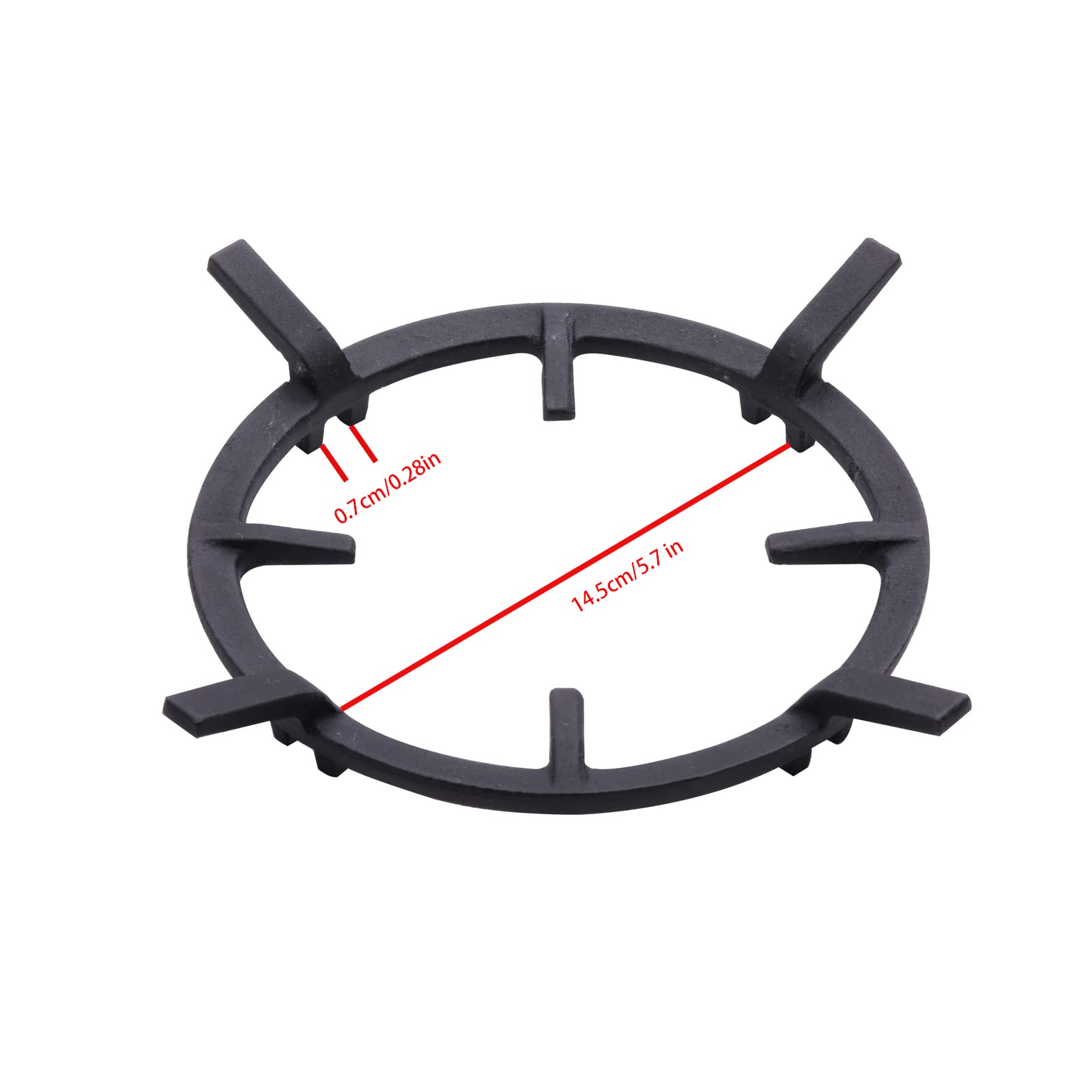 Wok Ring, Non Slip Cast Iron Stove Wok Support Ring for Kitchen Gas Cooktop Pot Rack Stove Rack Ring Pan Holder Stand