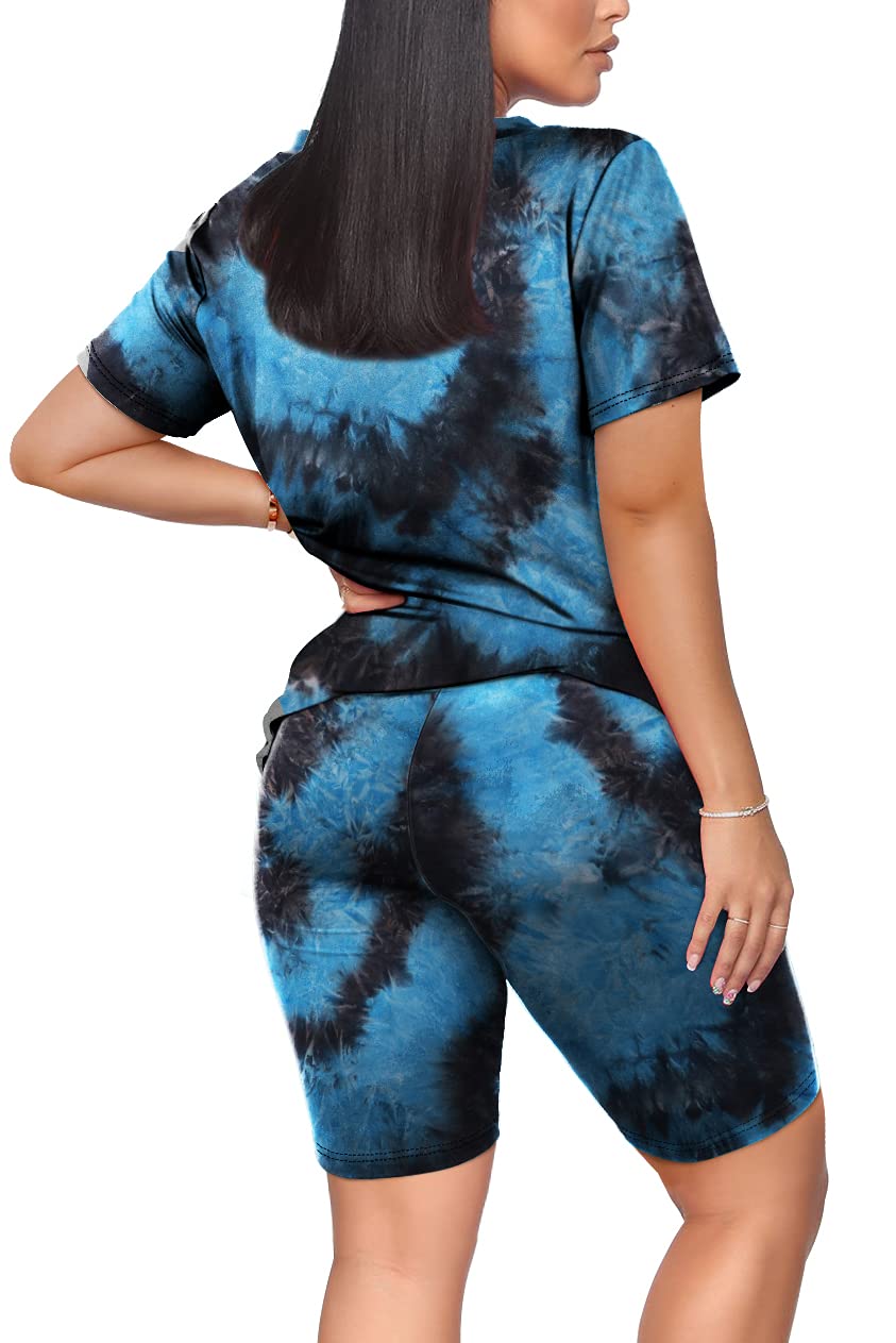 Womens Shorts Sets 2 Piece Outfits Outdoor Matching Sets Black XXL