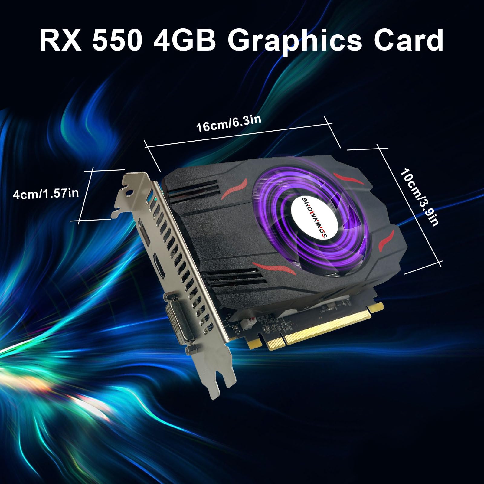 SHOWKINGS GeForce GT 1030 2GB Graphics Card, GDDR5 64 Bit VGA HDMI-Output Computer, PCI Express 3.0 Video Card for Office and Gaming