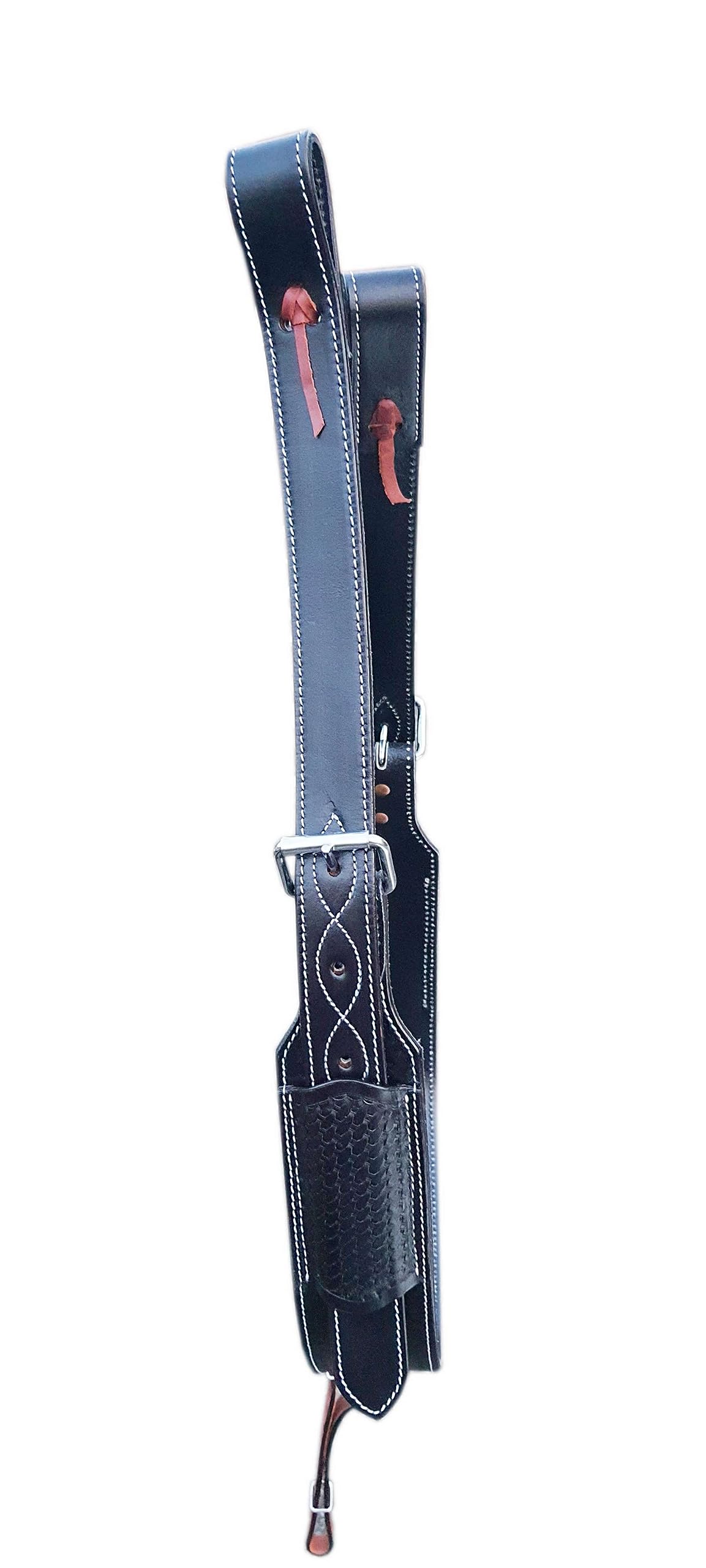 SHOWMEN CRAFT Western Horse Flank Cinch|Saddle Rear Girth|Back Cinch|Horse Riding Accessory (Black)