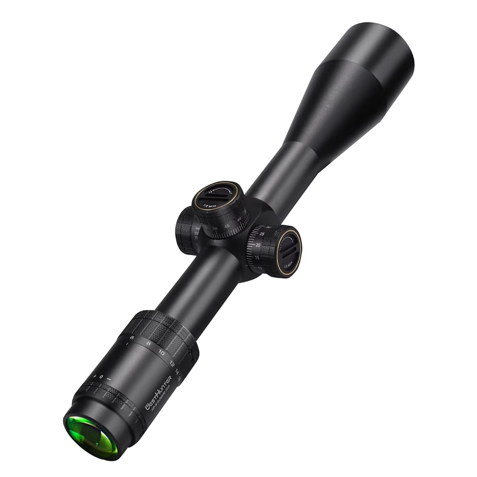 WestHunter Optics HD-N 6-24x50 FFP Scope, 30 mm Tube First Focal Plane 1/8 MOA Precision Shooting Scopes, Only Optics & Basic Accessories