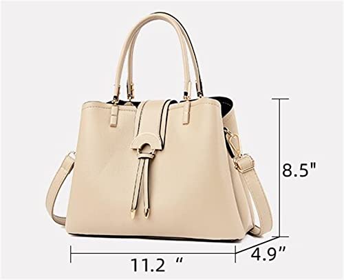 Women Vintage Vegan Leather Tote Hobo Bag Large Chic Shoulder Bag Purse